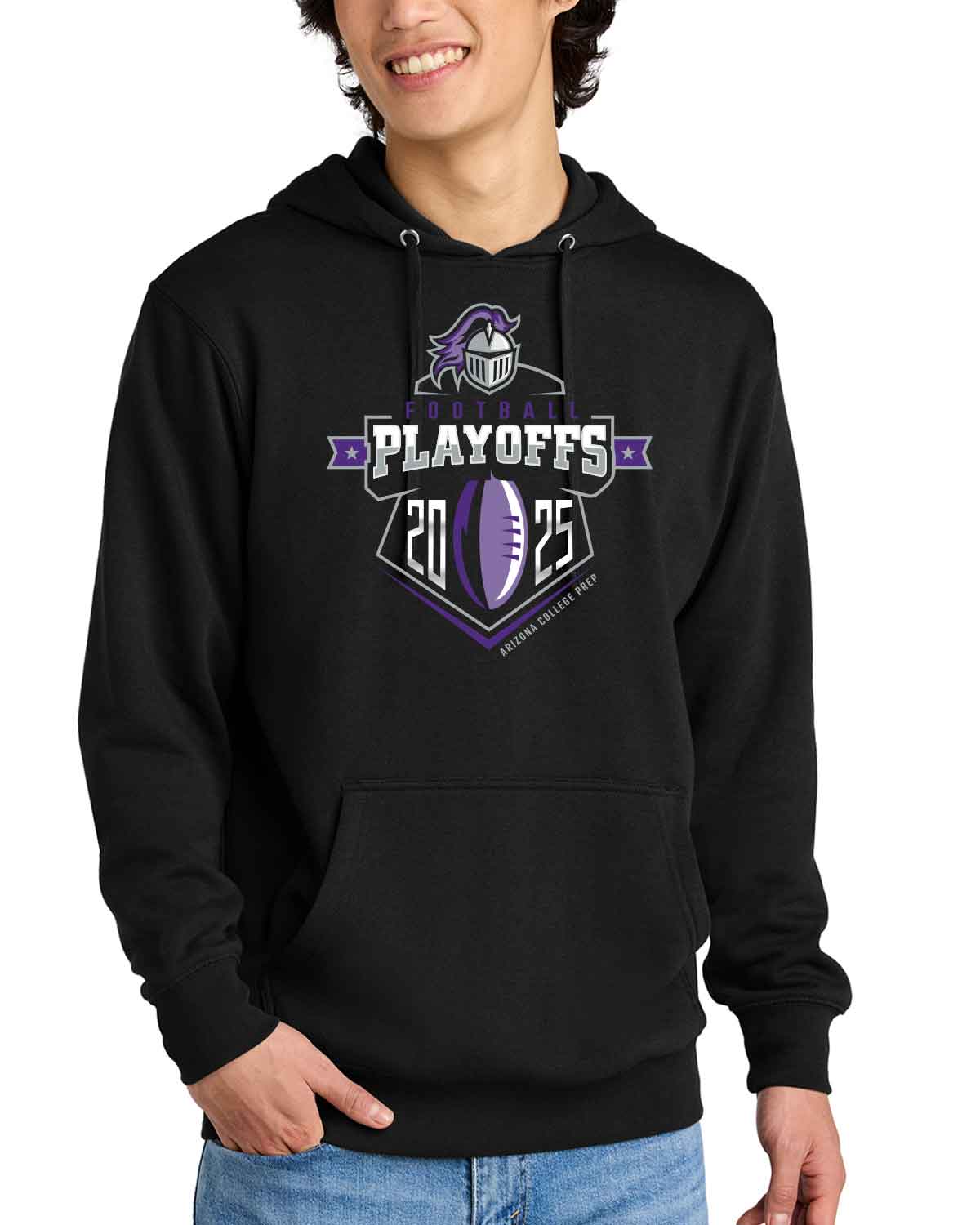ACP Knights Football | Fleece Hoodie (DT6100) | Playoff Design – Birdie ...