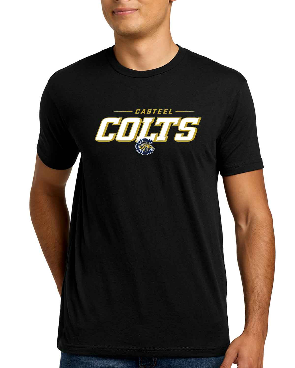 Casteel Colts Spirit | T-Shirt (NL6210) | Lockup Design – Birdie Products