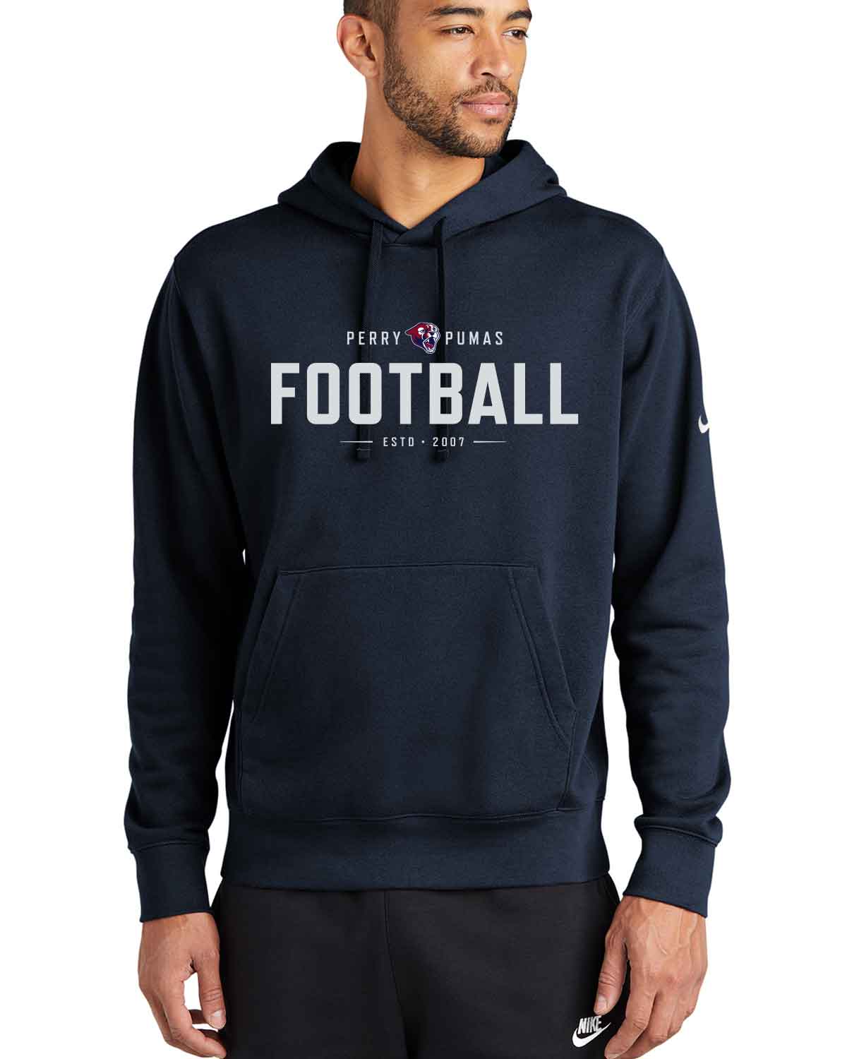 Perry Pumas Football | Pullover Hoodie (NKDR1499) | 3 Design Options ...