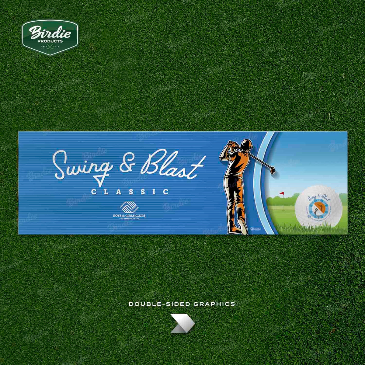 Handheld Golf Event Sign – Birdie Products