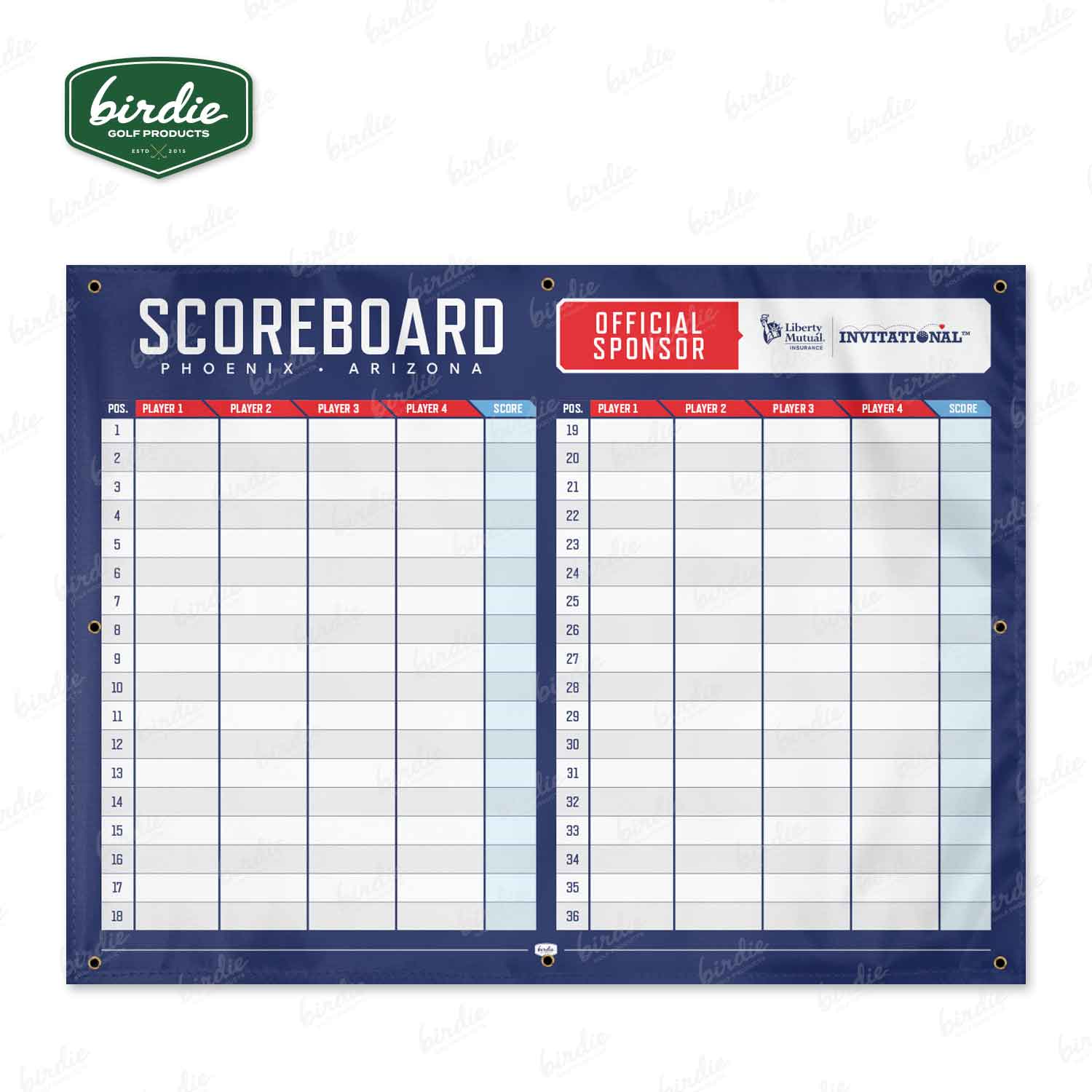 Leaderboard or Scoreboard Banner | Golf Tournament Signage – Birdie ...
