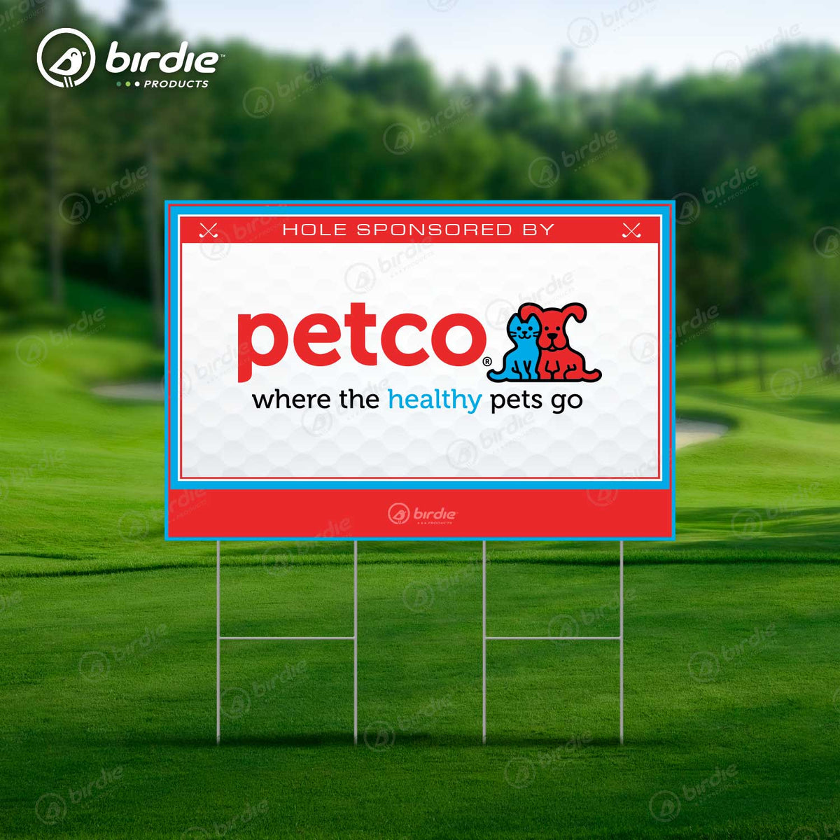 Jumbo Golf Tee Sign | Large Tournament Tee Signs – Birdie Products