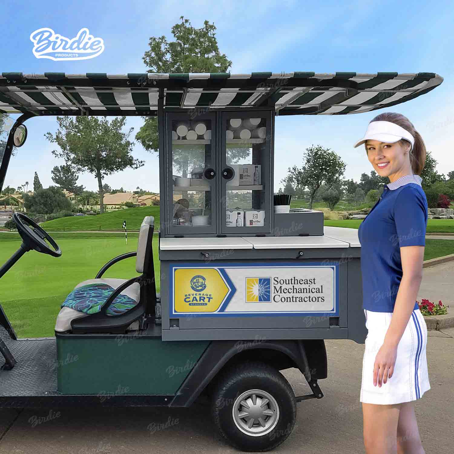 Beverage Cart Decals | Golf Cart Sponsor Signage – Birdie Products