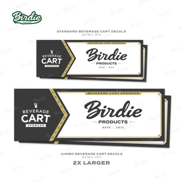 Beverage Cart Decals | Golf Cart Sponsor Signage – Birdie Products