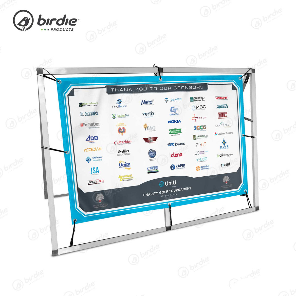 Aluminum A-frame Banner Stand (4ft / 8ft) – Birdie Products