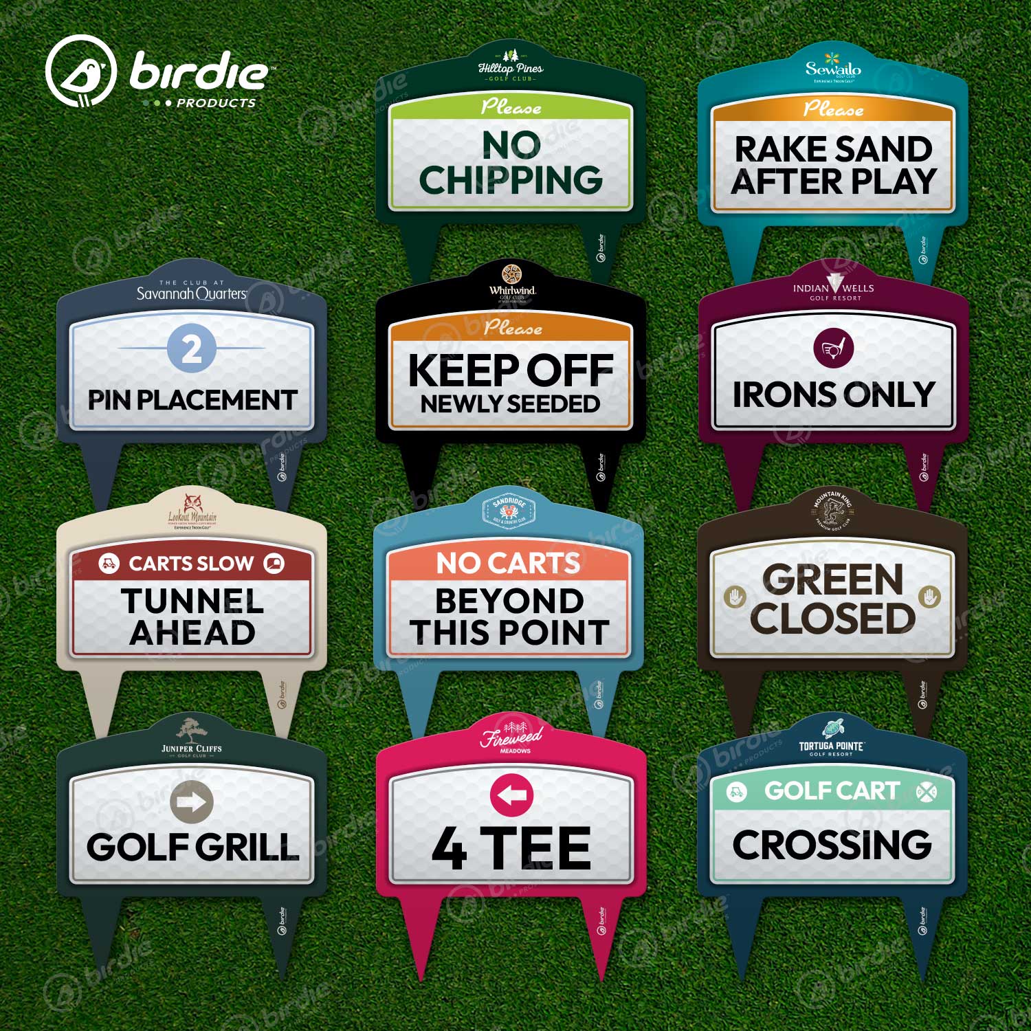 Cobraluminum | Golf Course Directional Signs – Birdie Products