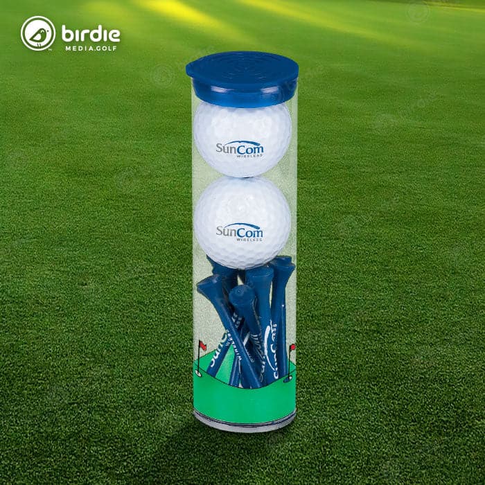Birdie Golf Balls & Tees Tube | Golf Promotional Ball and Tee Kit ...