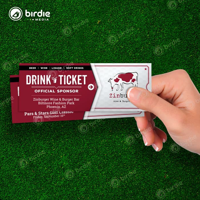 Golf Drink Tickets | Golf Tournament Drink Cards – Birdie Products
