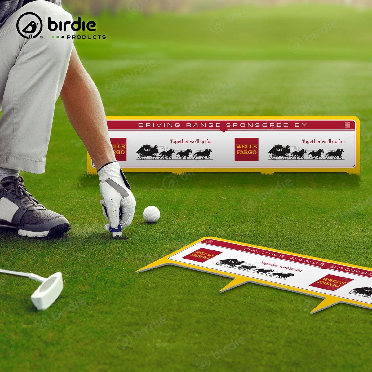 Premium Range Dividers | Driving Range Sponsor Signs – Birdie Products