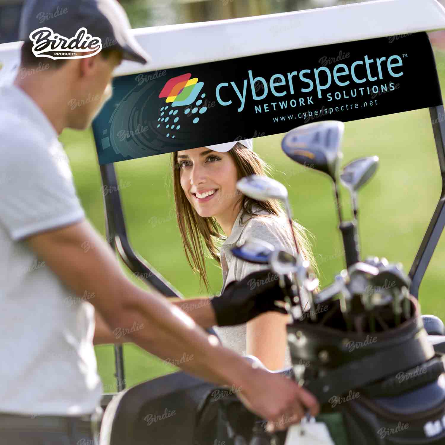 QuickStick Birdie Banners | Vinyl Golf Cart Signage – Birdie Products